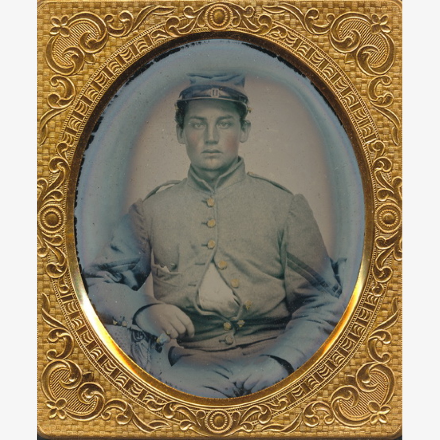 Published Confederate Artillery Corporal Ambrotype – Civil War Image Shop