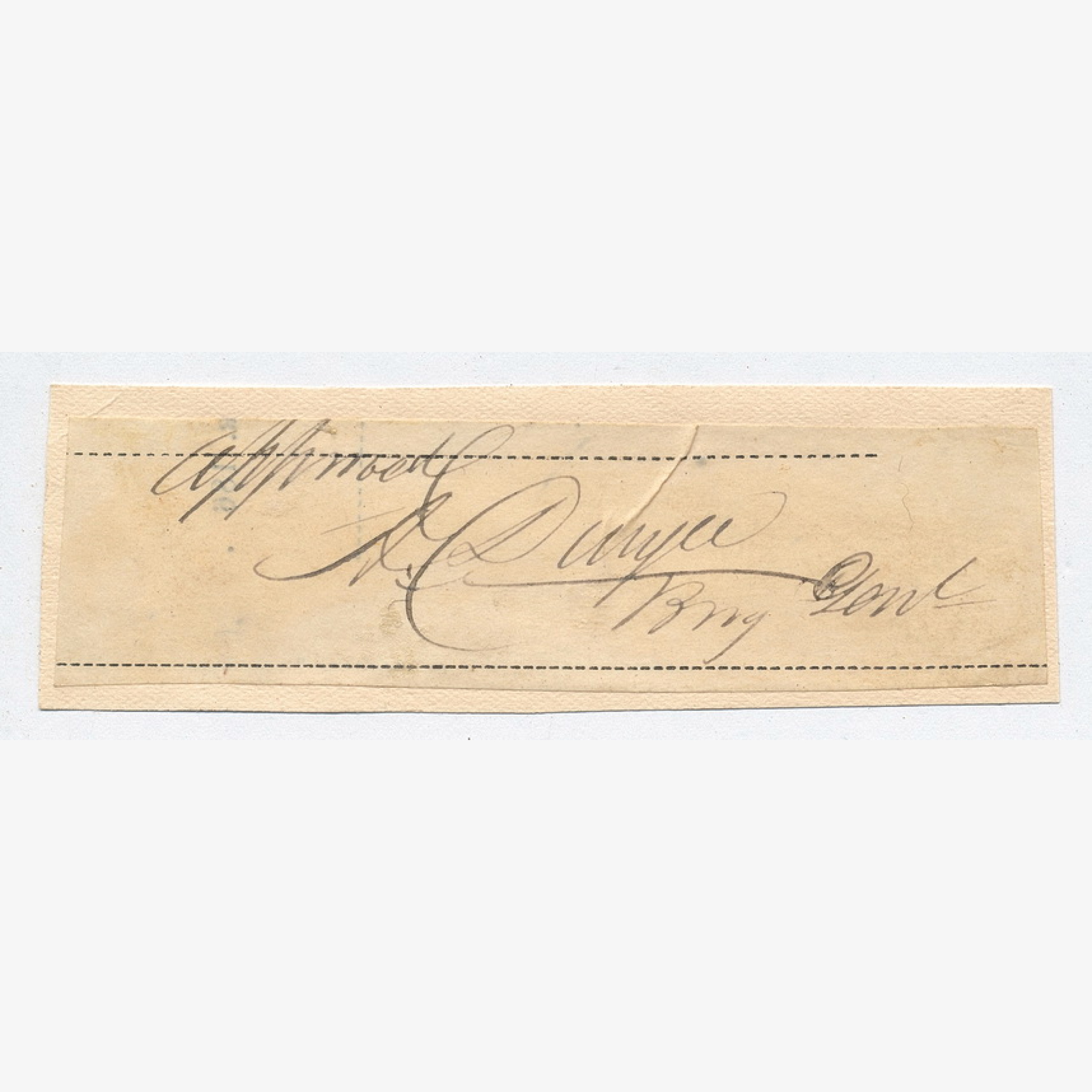 Clipped Signature of Famed General Abram Duryee – Civil War Image Shop