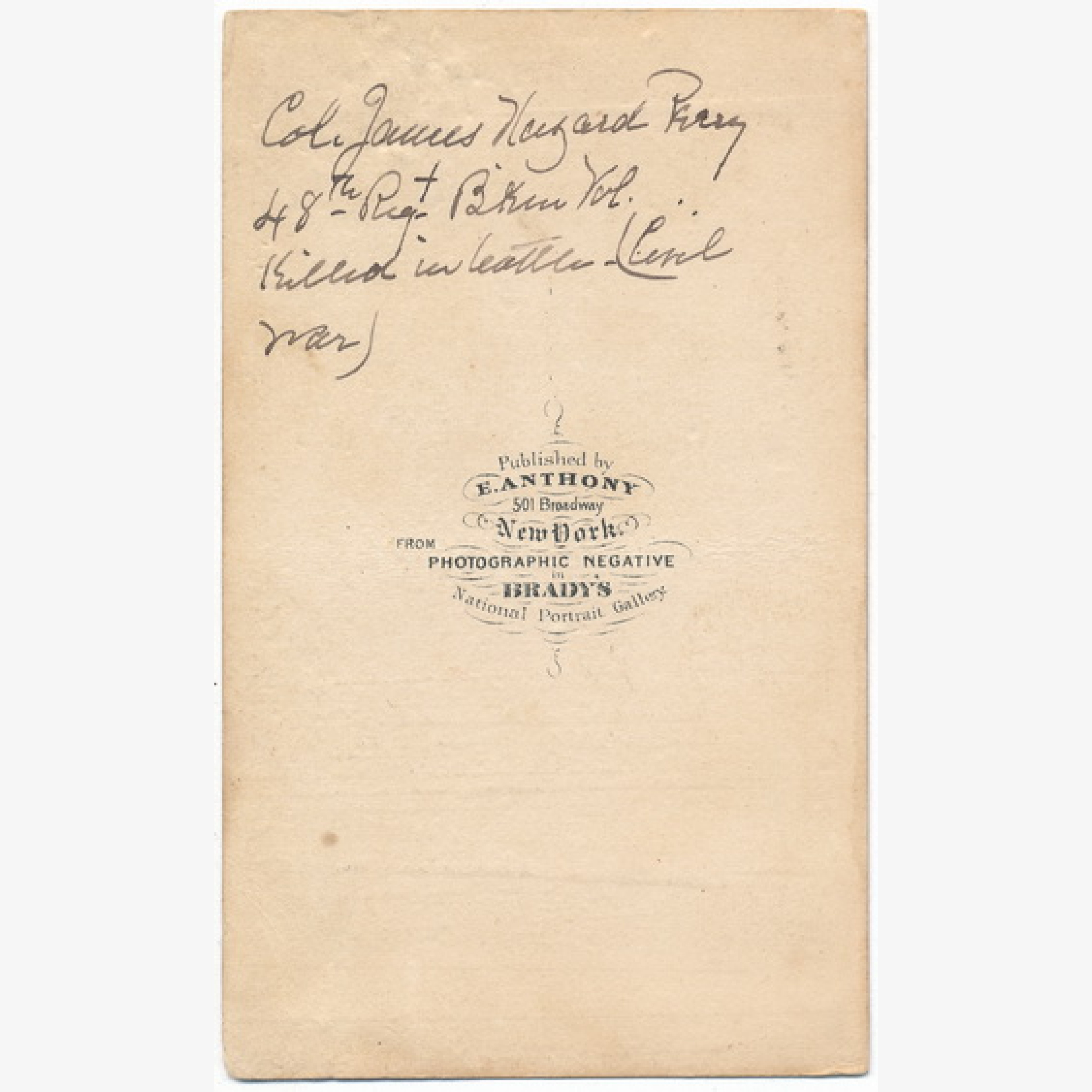 Colonel James Perry 48th New York Infantry – Civil War Image Shop