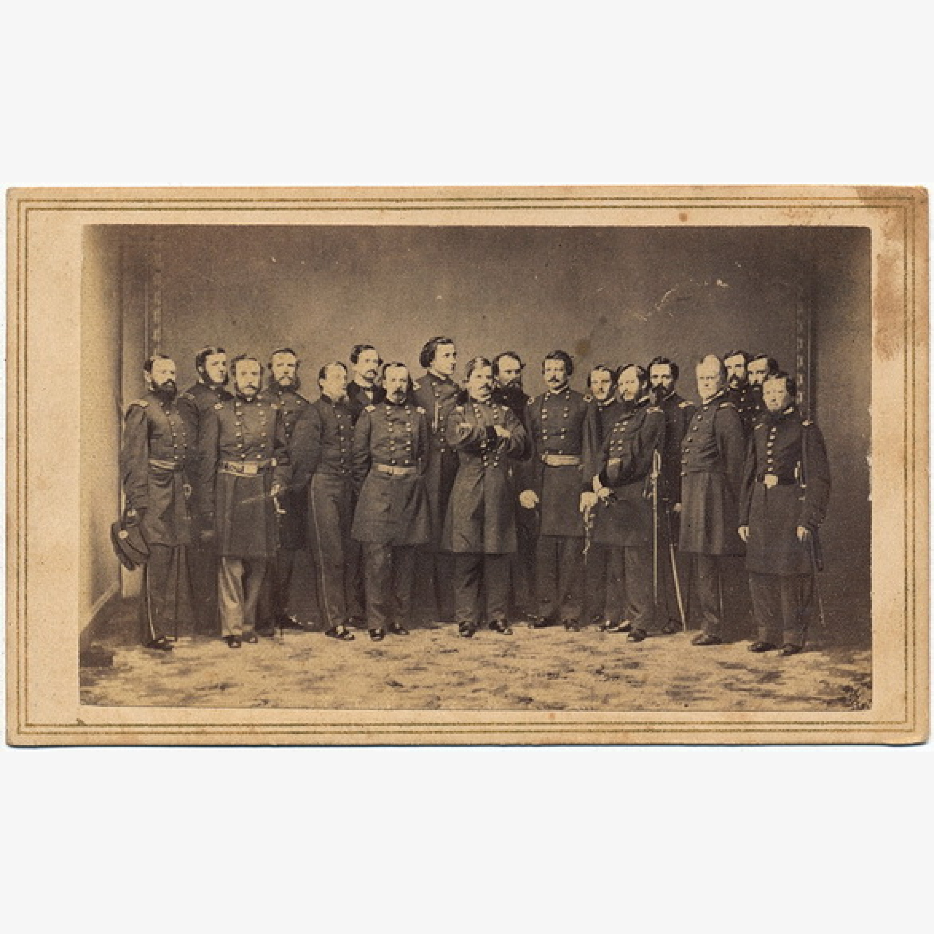 General Banks and 18 Staff Members – Civil War Image Shop
